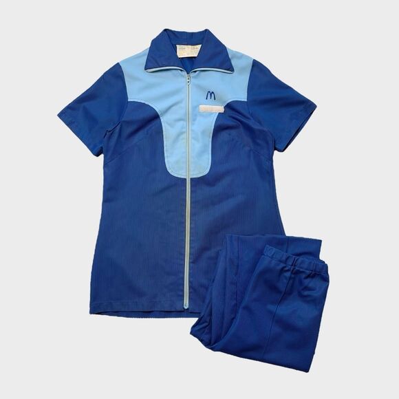 McDonald's | Tops | Vtg973 Mcdonalds Womens Full Uniform 2piece Set ...